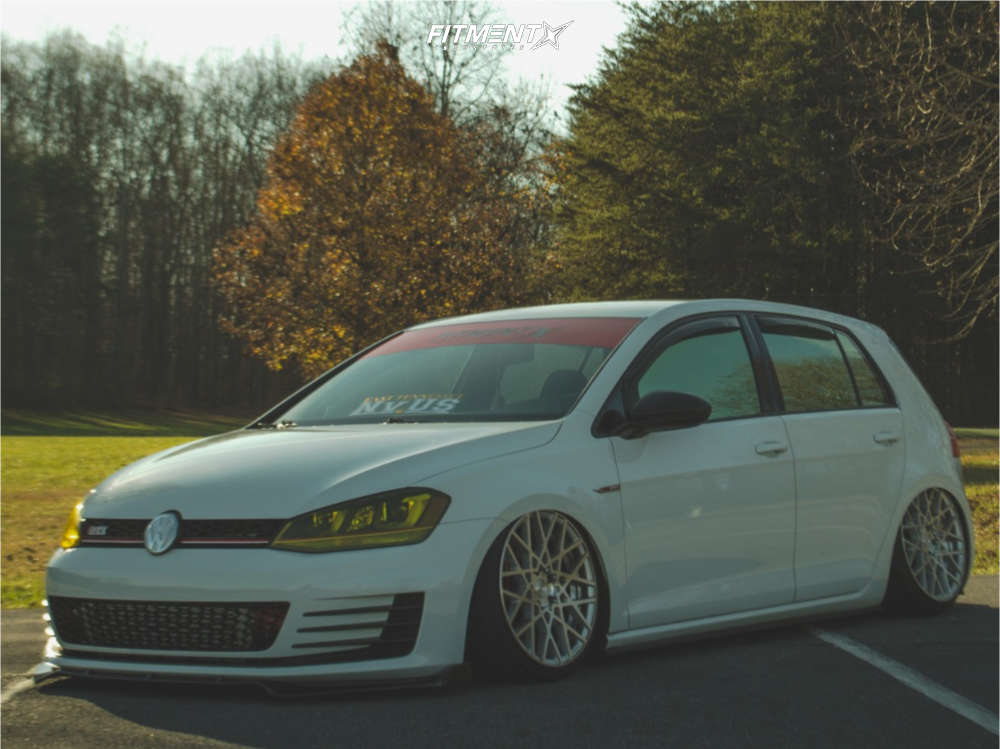 2017 Volkswagen GTI Performance with 18x8.5 Rotiform Blq and Black Lion ...