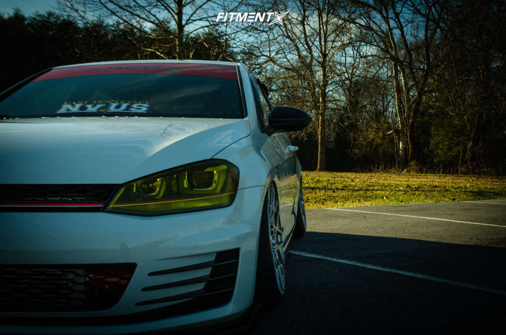 2017 Volkswagen GTI Performance with 18x8.5 Rotiform Blq and Black Lion ...