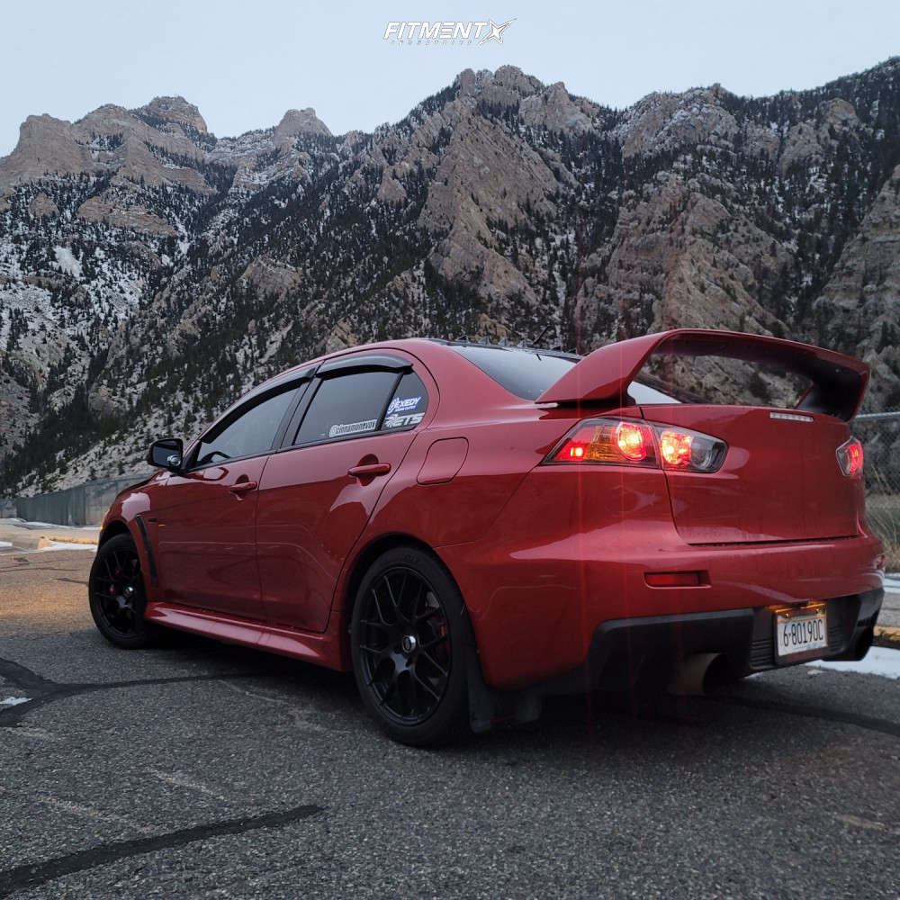 2015 Mitsubishi Lancer Evolution GSR with 18x8.5 Enkei Raijin and ...