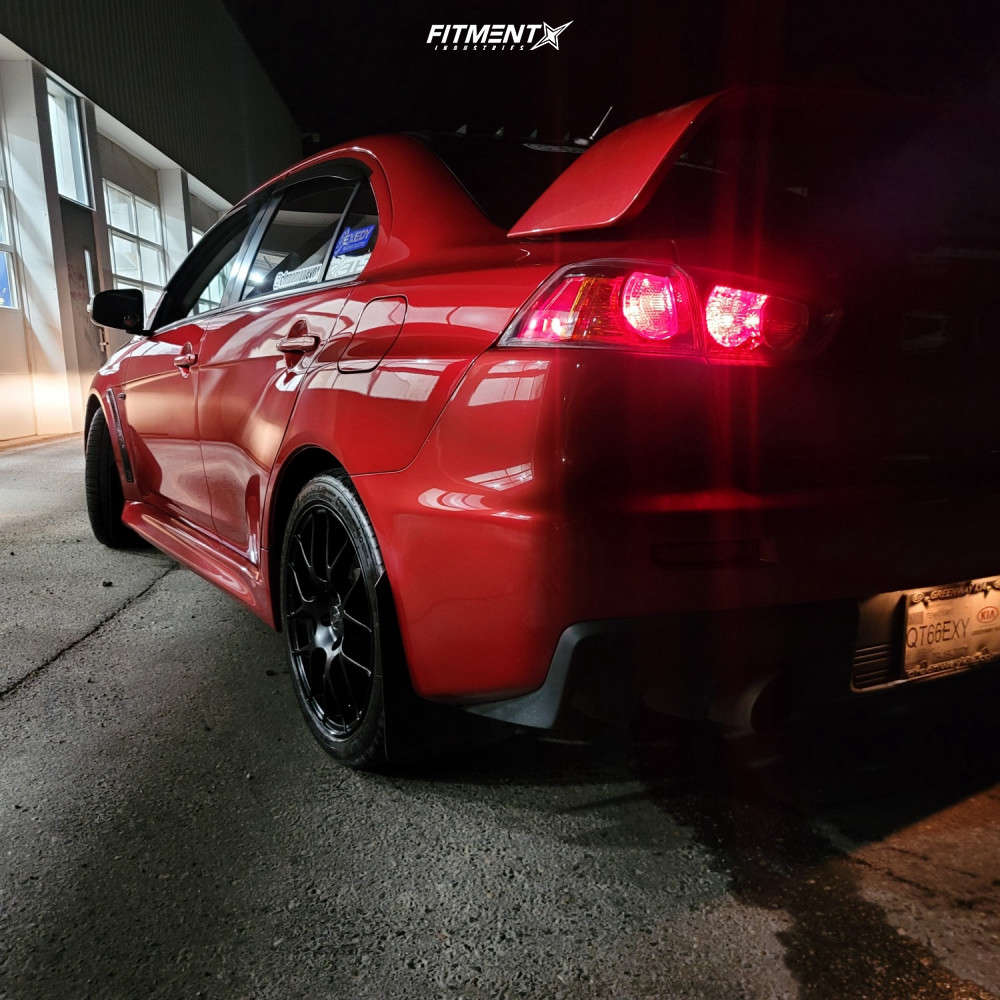 2015 Mitsubishi Lancer Evolution GSR with 18x8.5 Enkei Raijin and ...