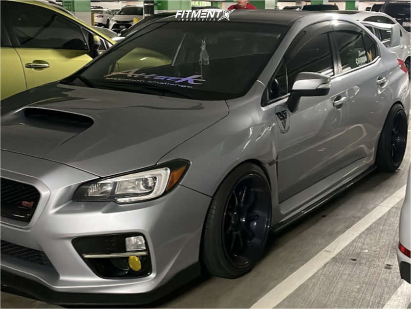 2015 Subaru WRX STI Base with 18x10.5 Work D9r and Bridgestone 265x35 ...