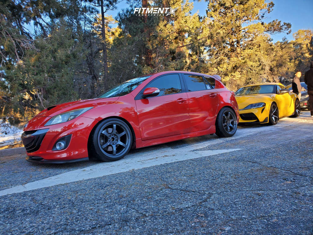 2012 Mazda 3 Mazdaspeed with 18x9.5 Gram Lights 57dr and Nitto 215x40 ...