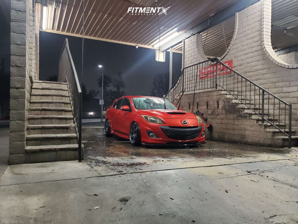 2012 Mazda 3 Mazdaspeed with 18x9.5 Gram Lights 57dr and Nitto 215x40 ...