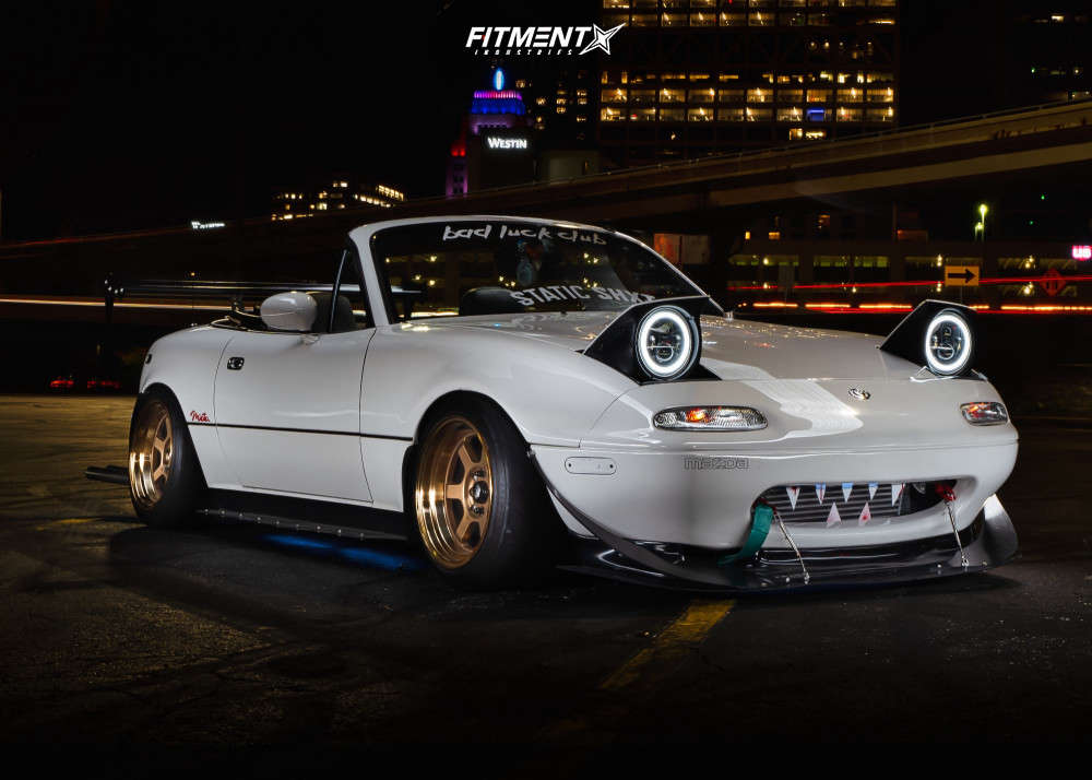 1997 Mazda Miata Base with 15x8 MST Time Attack and Federal 195x45 on ...