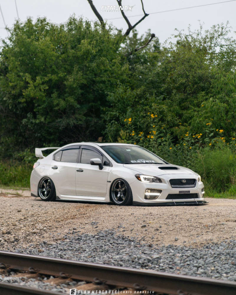 2015 Subaru WRX Limited with 18x9.5 Rays Engineering 57cr and Yokohama ...