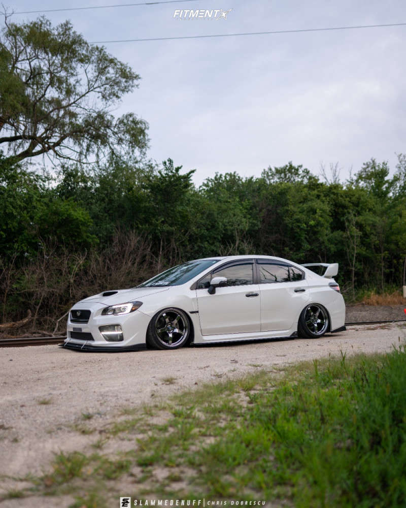 2015 Subaru WRX Limited with 18x9.5 Rays Engineering 57cr and Yokohama ...
