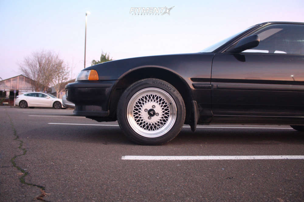 1991 Acura Integra LS with 15x8 Enkei 92 and Kumho 205x50 on Stock ...