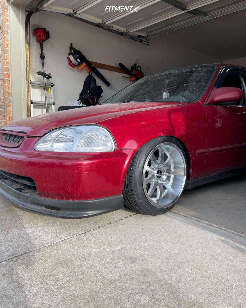 1998 Honda Civic LX with 16x8.5 ARC Ar4 and Nexen 195x45 on Coilovers ...