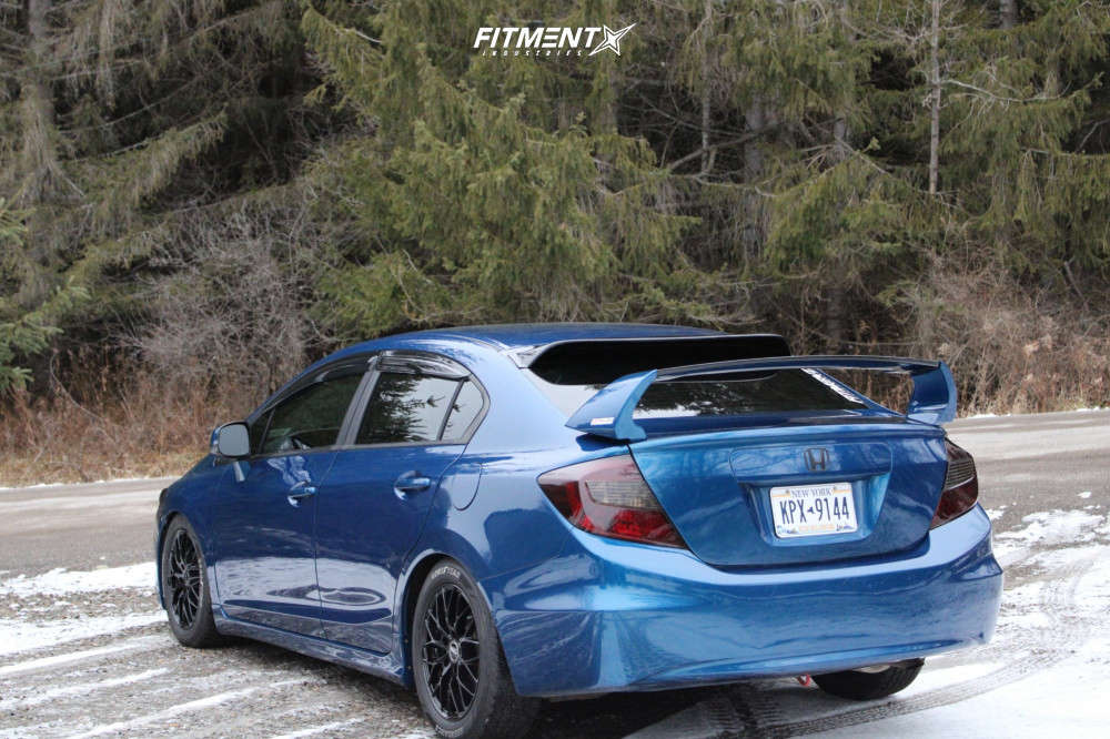 2012 Honda Civic EX with 16x7 NS Ns1506 and Goodyear 205x55 on Lowering ...