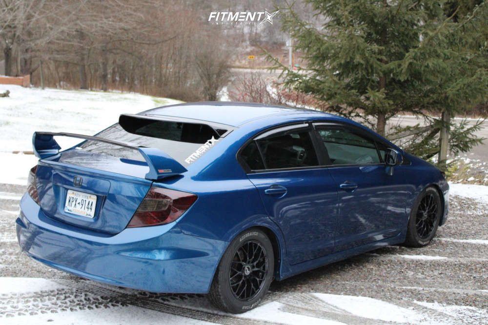 2012 Honda Civic EX with 16x7 NS Ns1506 and Goodyear 205x55 on Lowering ...