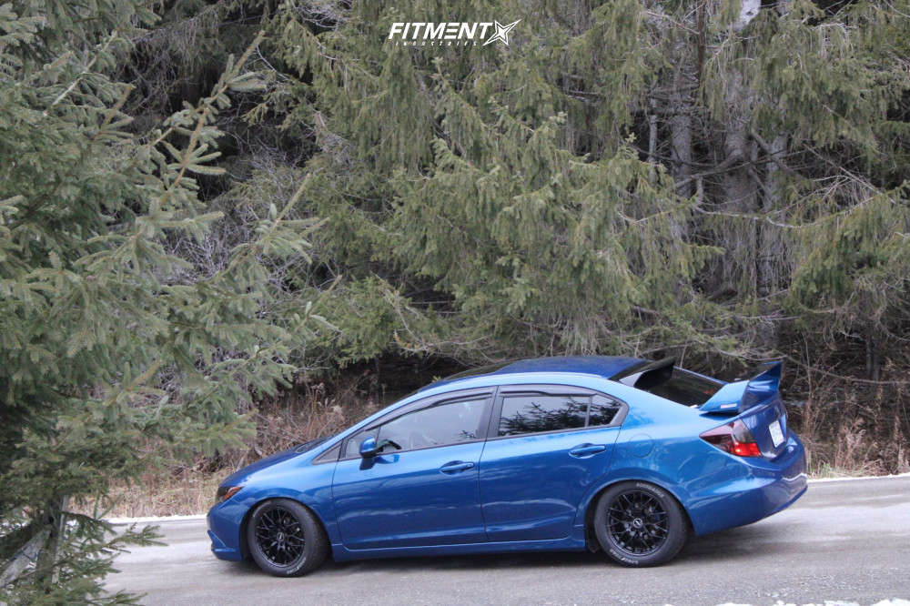 2012 Honda Civic EX with 16x7 NS Ns1506 and Goodyear 205x55 on Lowering ...