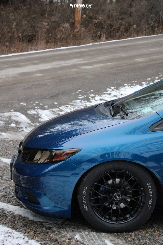 2012 Honda Civic EX with 16x7 NS Ns1506 and Goodyear 205x55 on Lowering ...