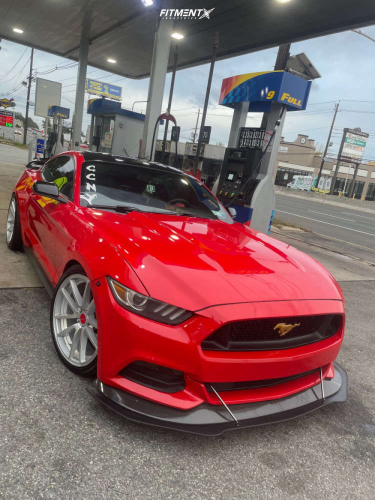 2015 Ford Mustang V6 with 20x9.5 Rotiform Spf and Achilles 265x35 on ...