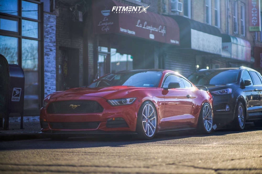 2015 Ford Mustang V6 with 20x9.5 Rotiform Spf and Achilles 265x35 on ...