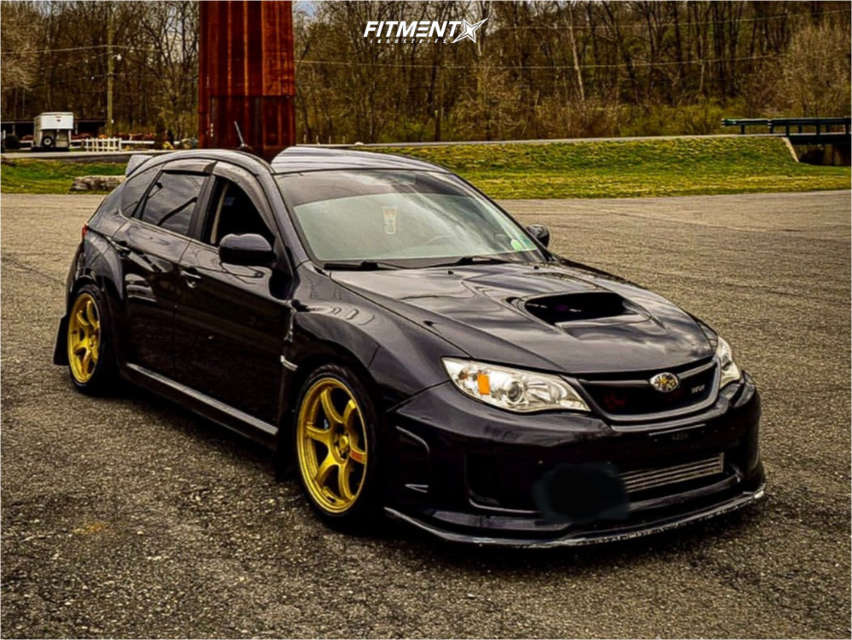 2014 Subaru WRX Base with 18x10 Gram Lights 57dr and Dunlop 245x45 on ...