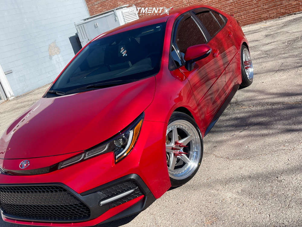 2021 Toyota Corolla SE with 18x8.5 Aodhan Ds05 and Firestone 225x40 on ...