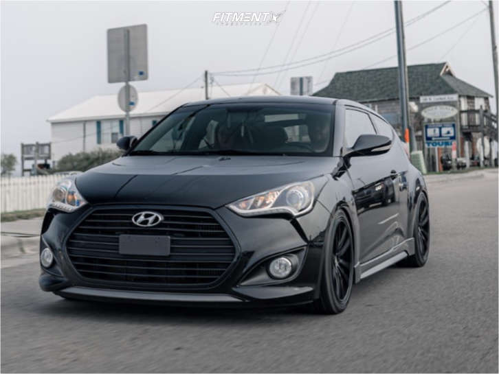 2015 Hyundai Veloster Turbo with 18x8 Konig Oversteer and Westlake ...