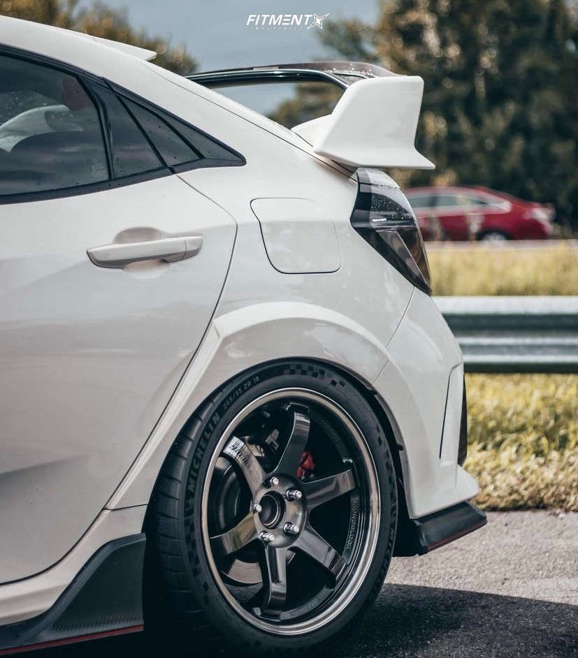 2018 Honda Civic Type R with 18x9.5 Volk Te37sl and Michelin 245x35 on Coilovers | 2025185 ...