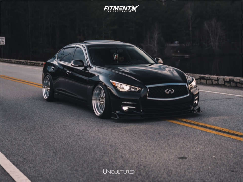 2015 INFINITI Q50 Base with 19x11 Aodhan Ah02 and Venom Power 235x35 on ...