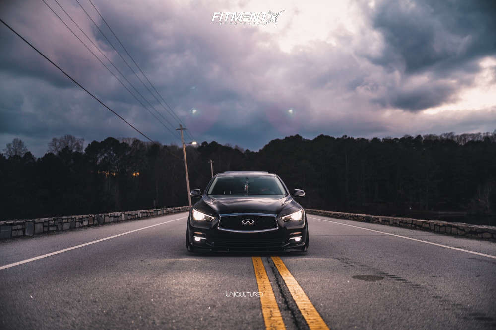 2015 INFINITI Q50 Base with 19x11 Aodhan Ah02 and Venom Power 235x35 on ...