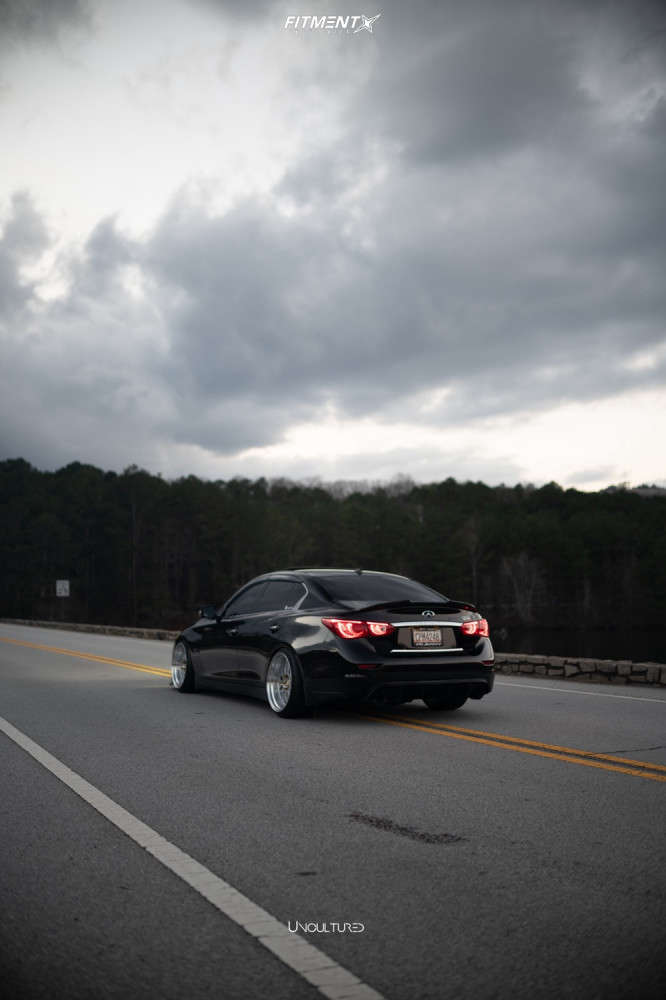 2015 INFINITI Q50 Base with 19x11 Aodhan Ah02 and Venom Power 235x35 on ...