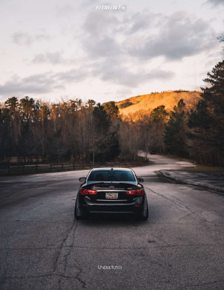 2015 INFINITI Q50 Base with 19x11 Aodhan Ah02 and Venom Power 235x35 on ...