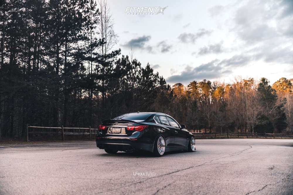 2015 INFINITI Q50 Base with 19x11 Aodhan Ah02 and Venom Power 235x35 on ...