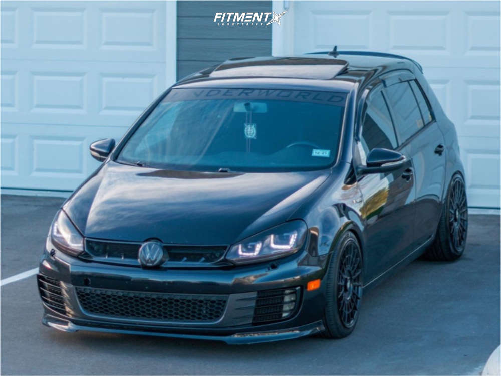2013 Volkswagen GTI Base with 18x8.5 Rotiform Las-r and Hankook 225x40 ...