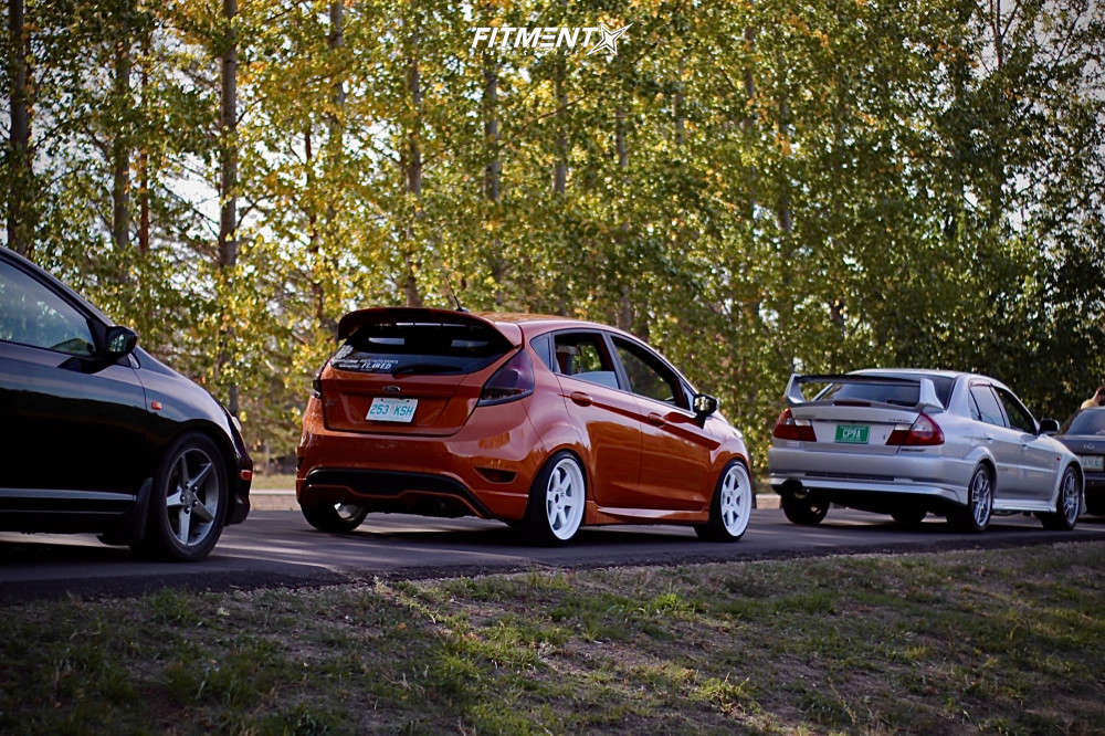 2019 Ford Fiesta ST with 17x8 Japan Racing Jr12 and Bridgestone 205x40 ...