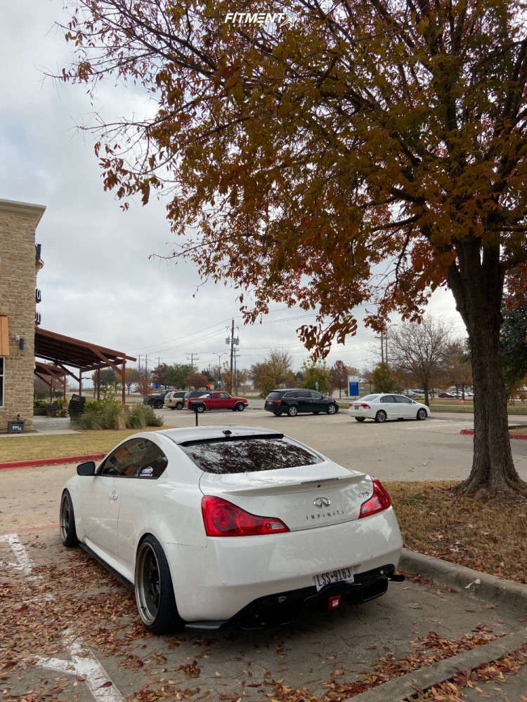 2013 INFINITI G37 Sport with 19x9.5 Varrstoen Es6 and Continental ...