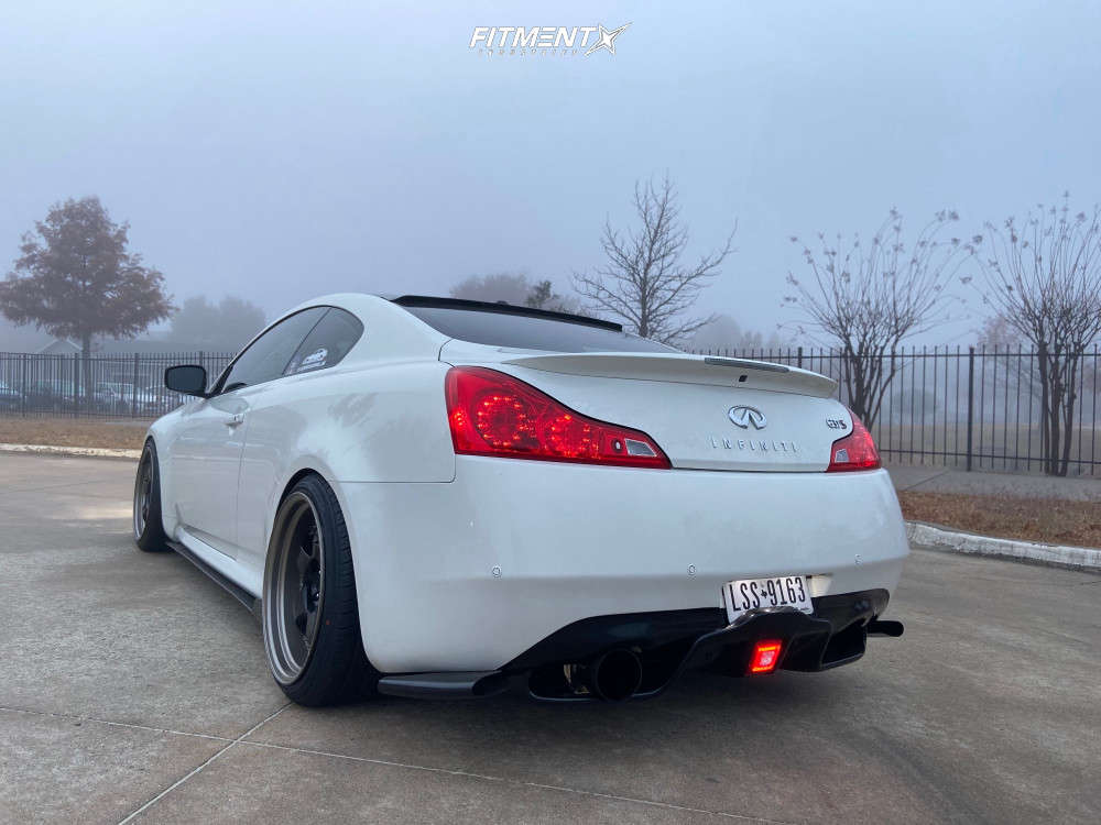 2013 INFINITI G37 Sport with 19x9.5 Varrstoen Es6 and Continental ...
