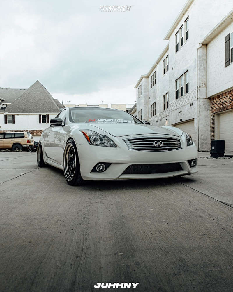 2013 INFINITI G37 Sport with 19x9.5 Varrstoen Es6 and Continental ...