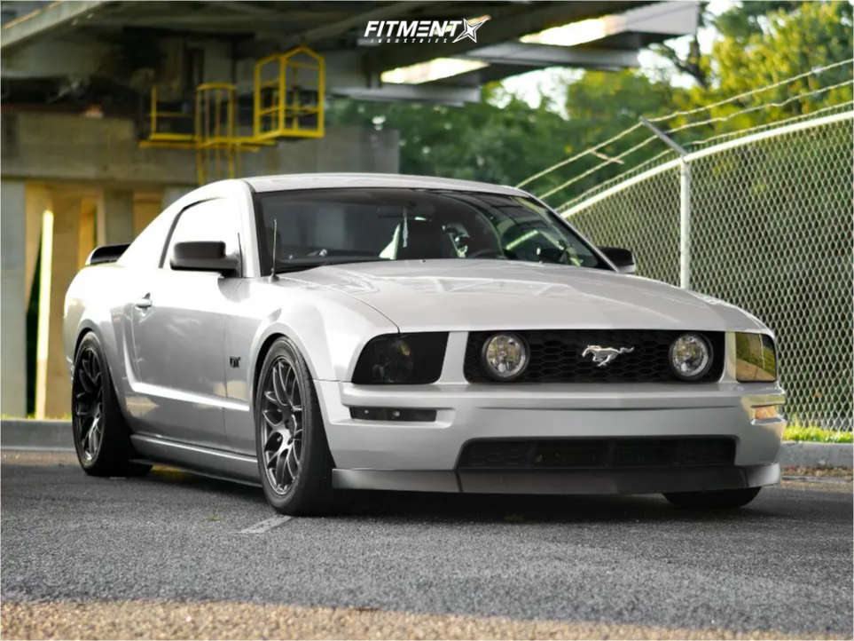 2005 Ford Mustang GT with 18x8 AMR Dark Stainless and Sumitomo 255x45 ...