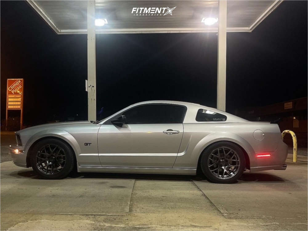2005 Ford Mustang GT with 18x8 AMR Dark Stainless and Sumitomo 255x45 ...