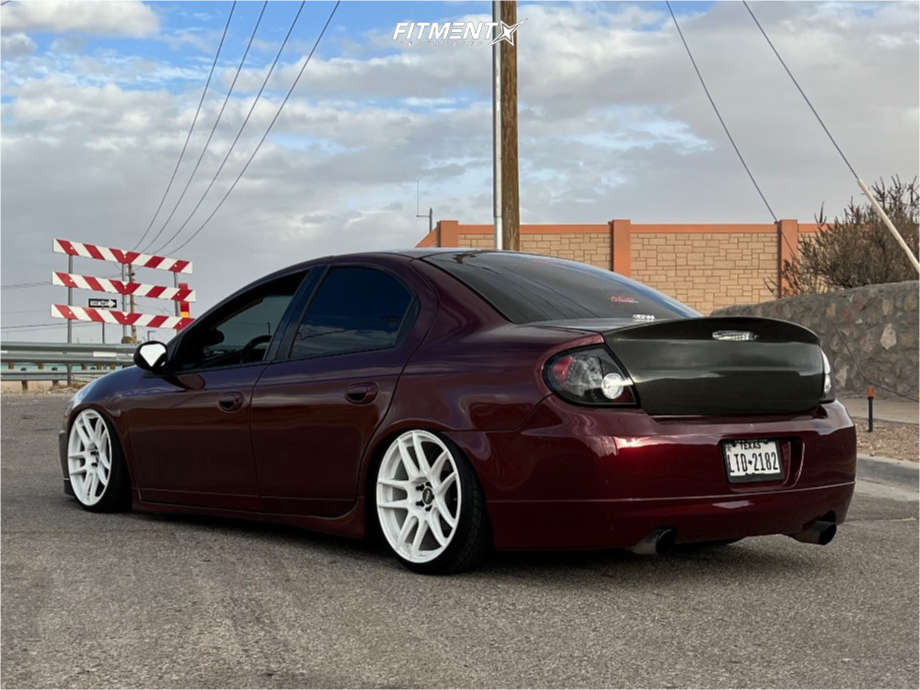 2005 Dodge Neon SRT-4 with 18x8.5 ESR Cs8 and Black Hawk 215x30 on Air ...