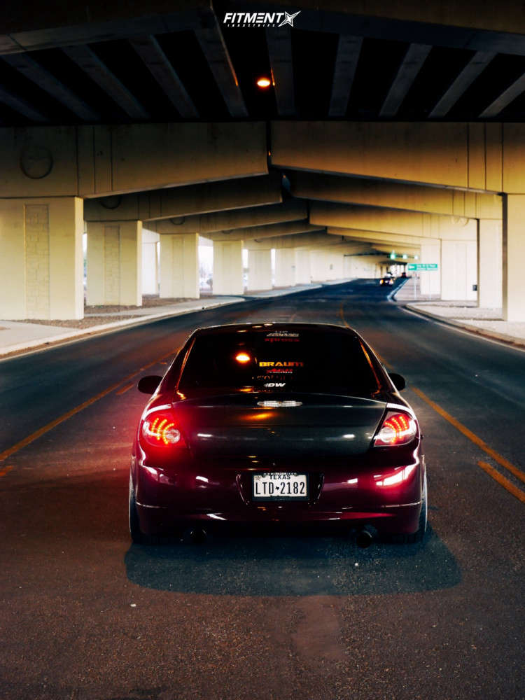 2005 Dodge Neon SRT-4 with 18x8.5 ESR Cs8 and Black Hawk 215x30 on Air ...