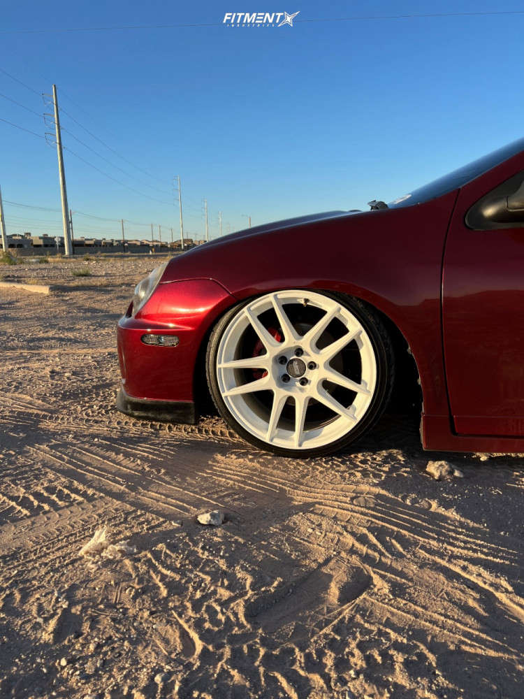 2005 Dodge Neon SRT-4 with 18x8.5 ESR Cs8 and Black Hawk 215x30 on Air ...