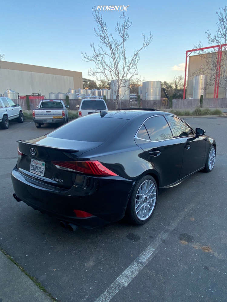 2017 Lexus IS200t Base with 18x8.5 Rotiform Rse and BFGoodrich 225x40 ...