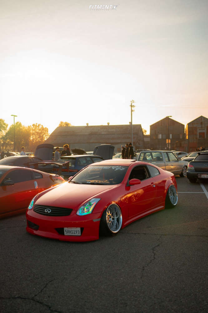 2005 INFINITI G35 Base with 19x11 Work Vsxx and Falken 245x35 on Air ...