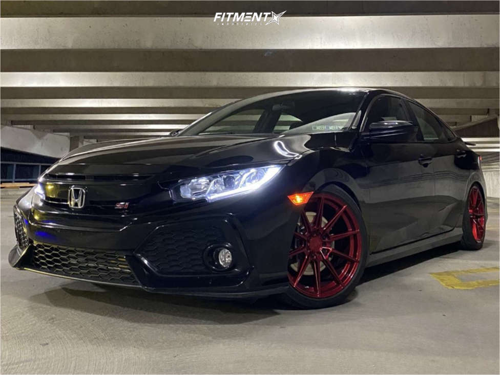 2017 Honda Civic Si with 18x8.5 XXR 567 and Delinte 245x40 on Coilovers ...