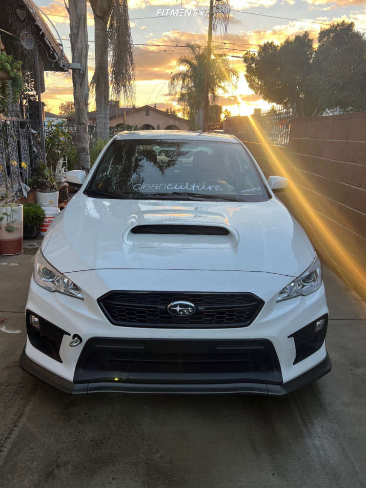 2018 Subaru WRX Base with 18x8.5 Aodhan Ah08 and Vercelli 235x40 on Air ...