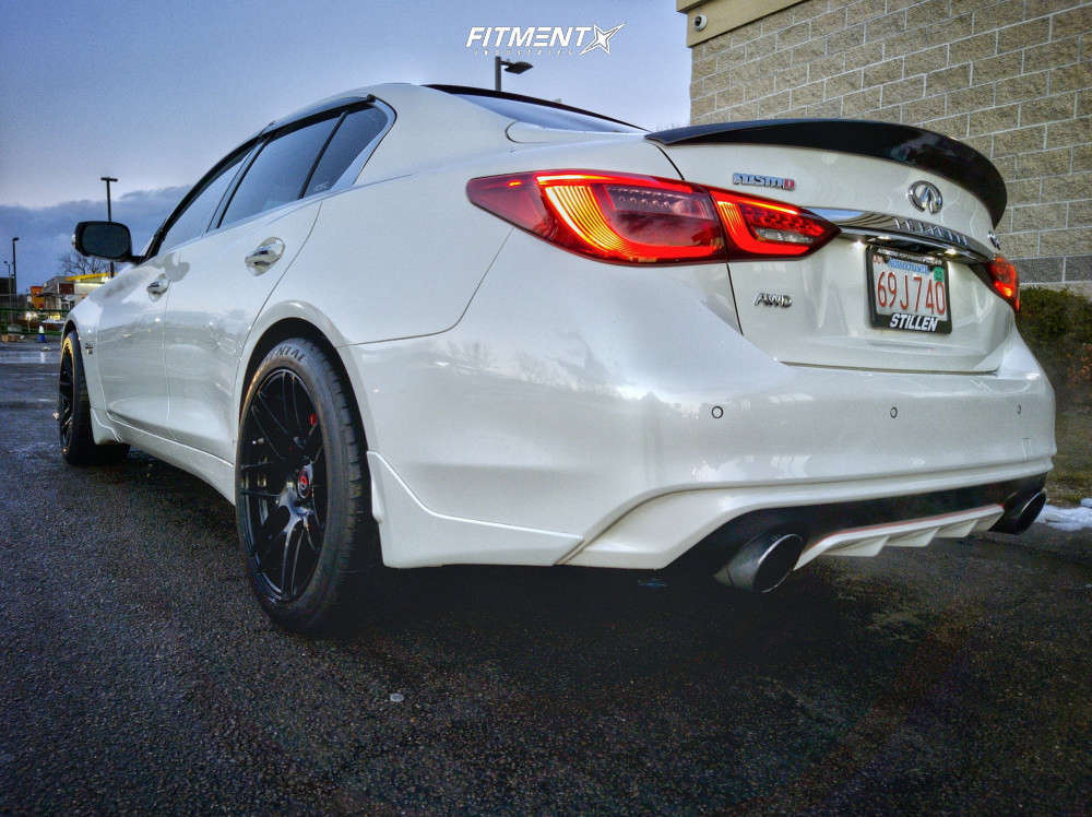 2019 INFINITI Q50 Red Sport 400 with 19x9 Curva C300 and Continental ...