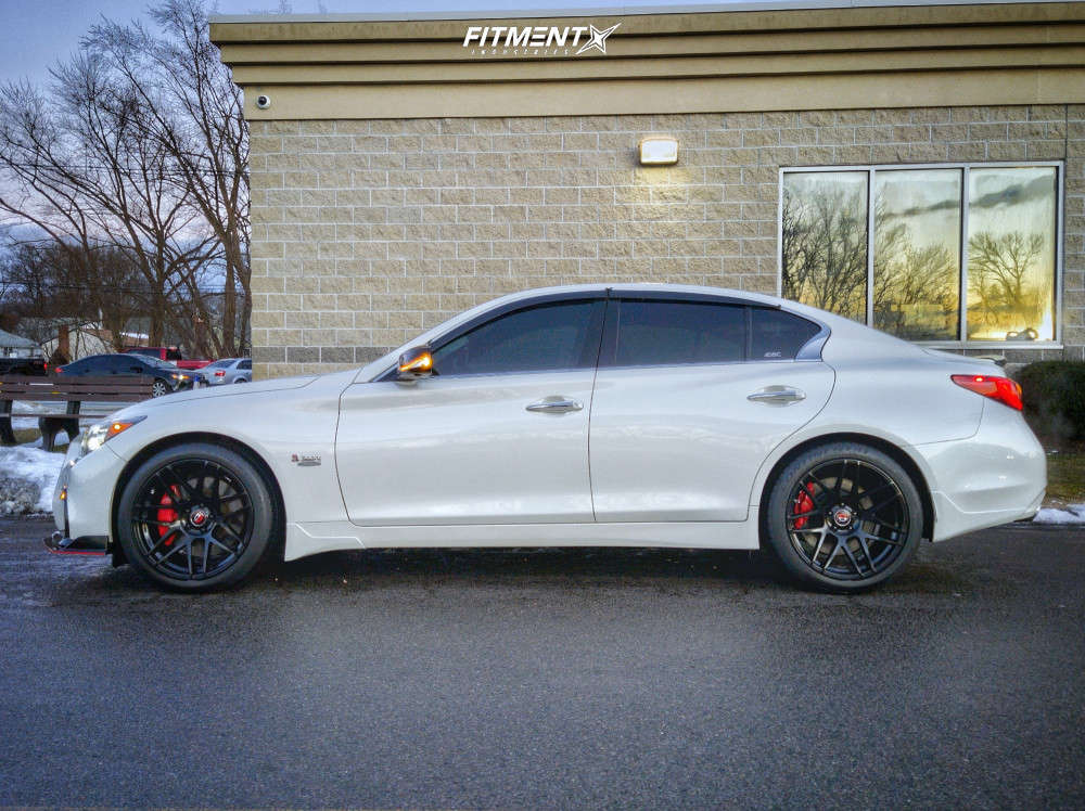 2019 INFINITI Q50 Red Sport 400 with 19x9 Curva C300 and Continental ...