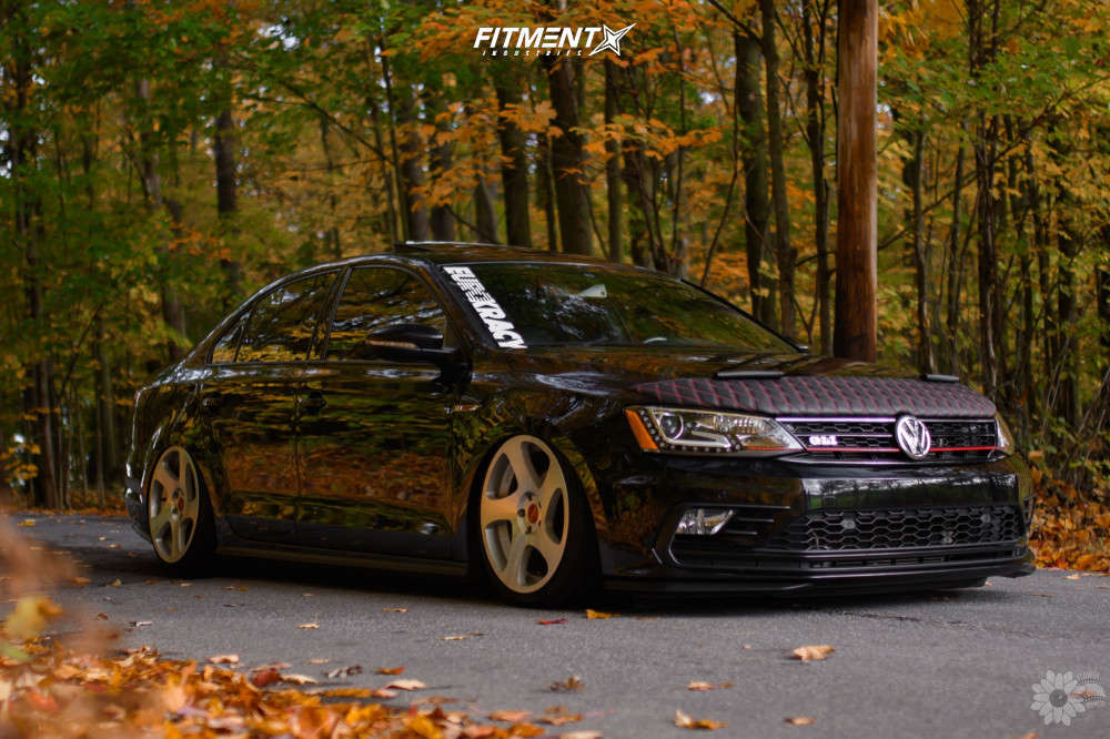 2016 Volkswagen Jetta GLI SEL with 18x8.5 Rotiform Tmb and Imperial ...