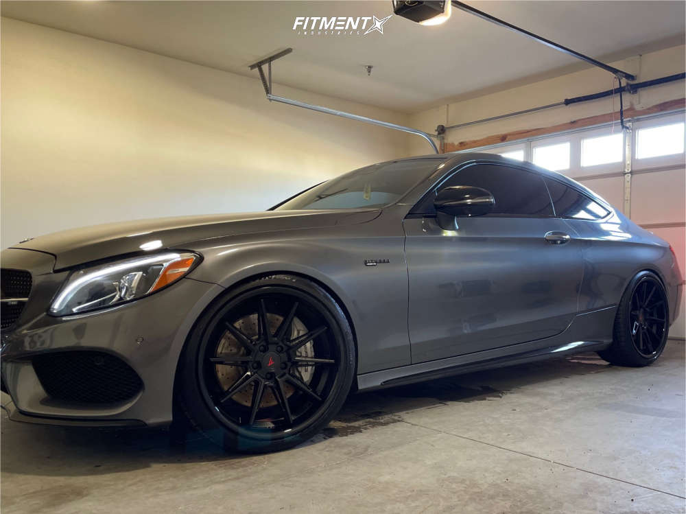 2018 Mercedes-Benz C43 AMG 4Matic with 20x9 Ferrada CM2 and Continental 245x35 on Lowering ...