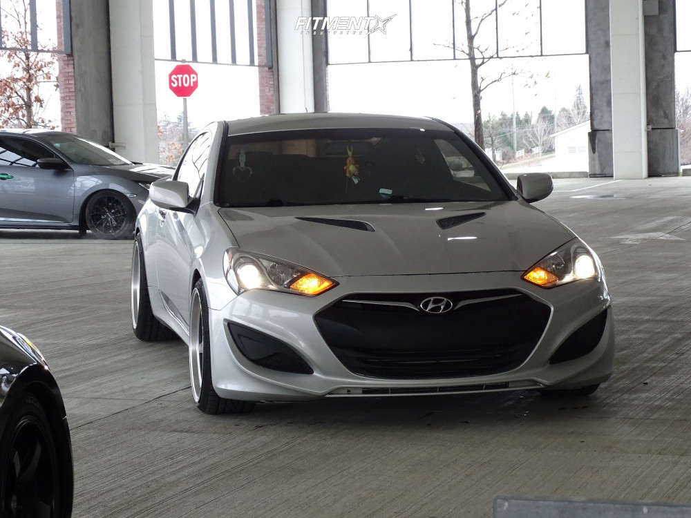 2013 Hyundai Genesis Coupe 2.0T with 19x9.5 ESR Cs5 and Continental ...