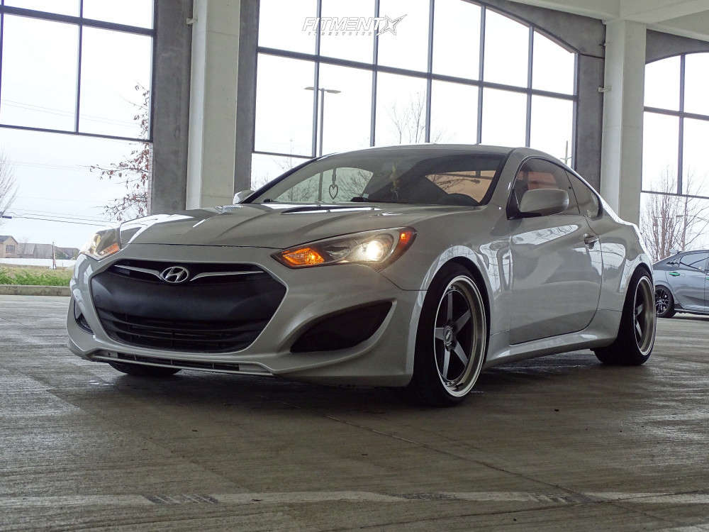 2013 Hyundai Genesis Coupe 2.0T with 19x9.5 ESR Cs5 and Continental ...
