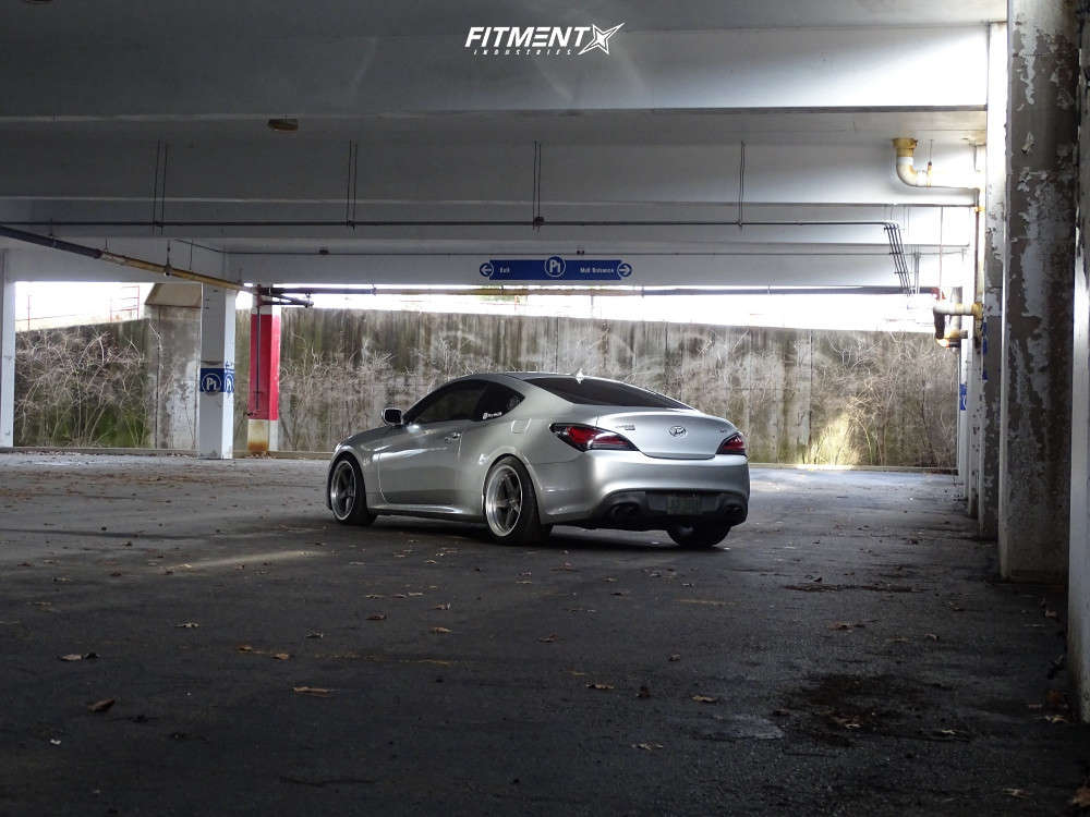 2013 Hyundai Genesis Coupe 2.0T with 19x9.5 ESR Cs5 and Continental ...