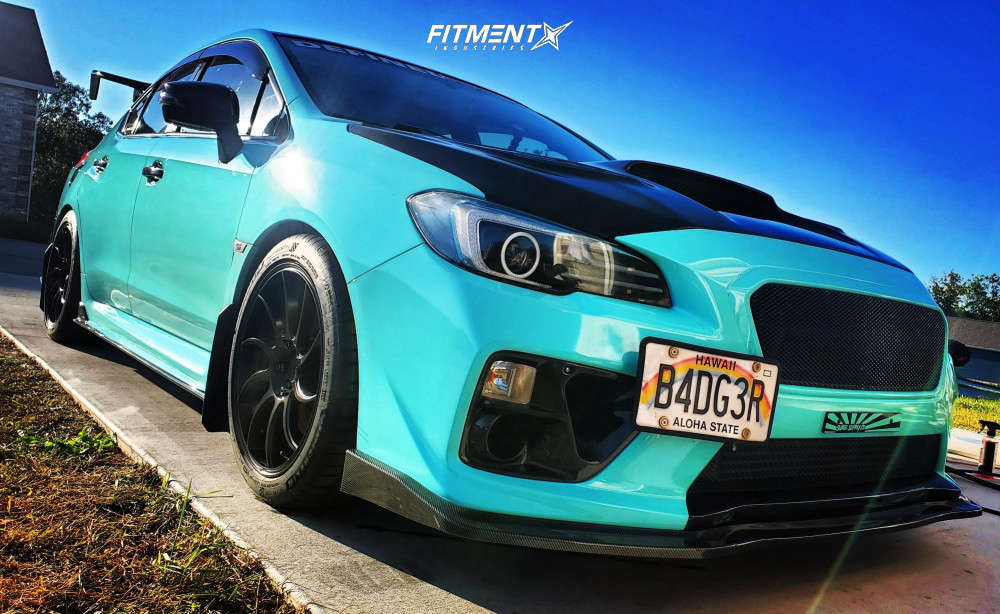 2017 Subaru WRX STI Limited with 18x8.5 Anovia Night and Michelin ...
