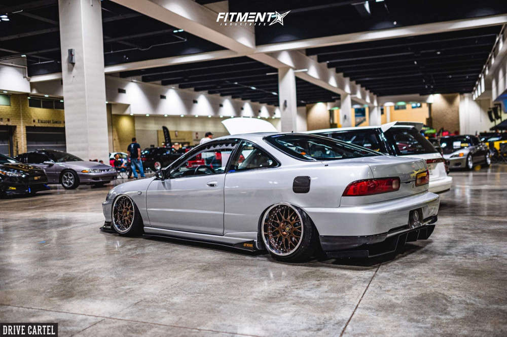 1999 Acura Integra LS with 17x8.5 Work Vs Xx and Federal 205x40 on Air ...